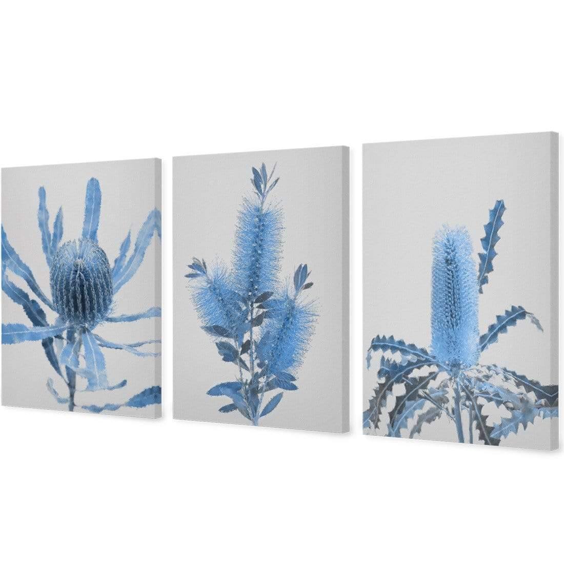 Native Blue Trio Art Set | Wall Art Designs