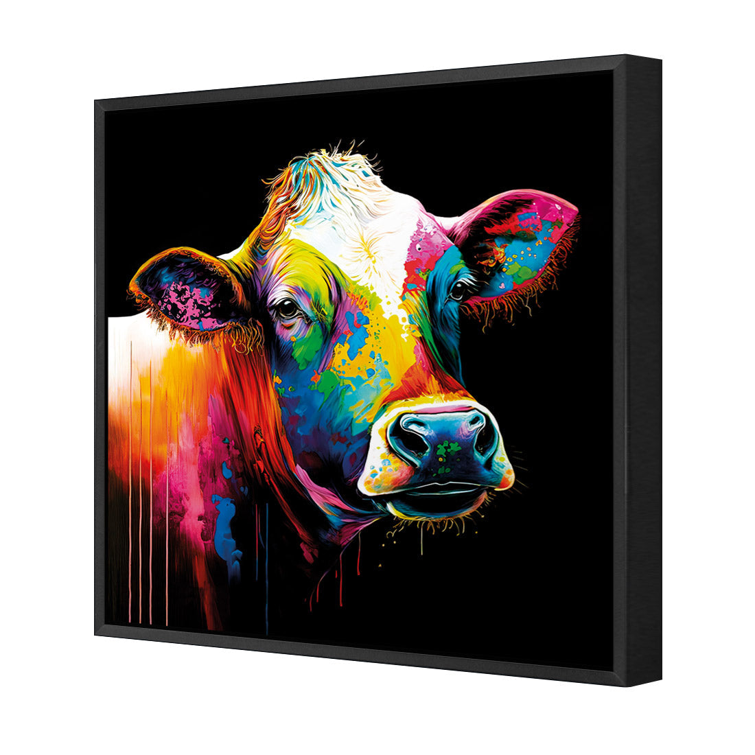 Rainbow Cow | Wall Art Designs