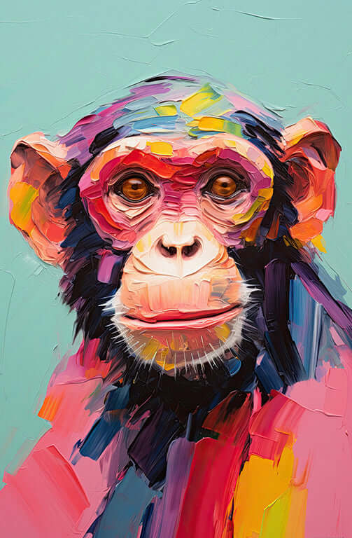 Painted Monkey | Wall Art Designs