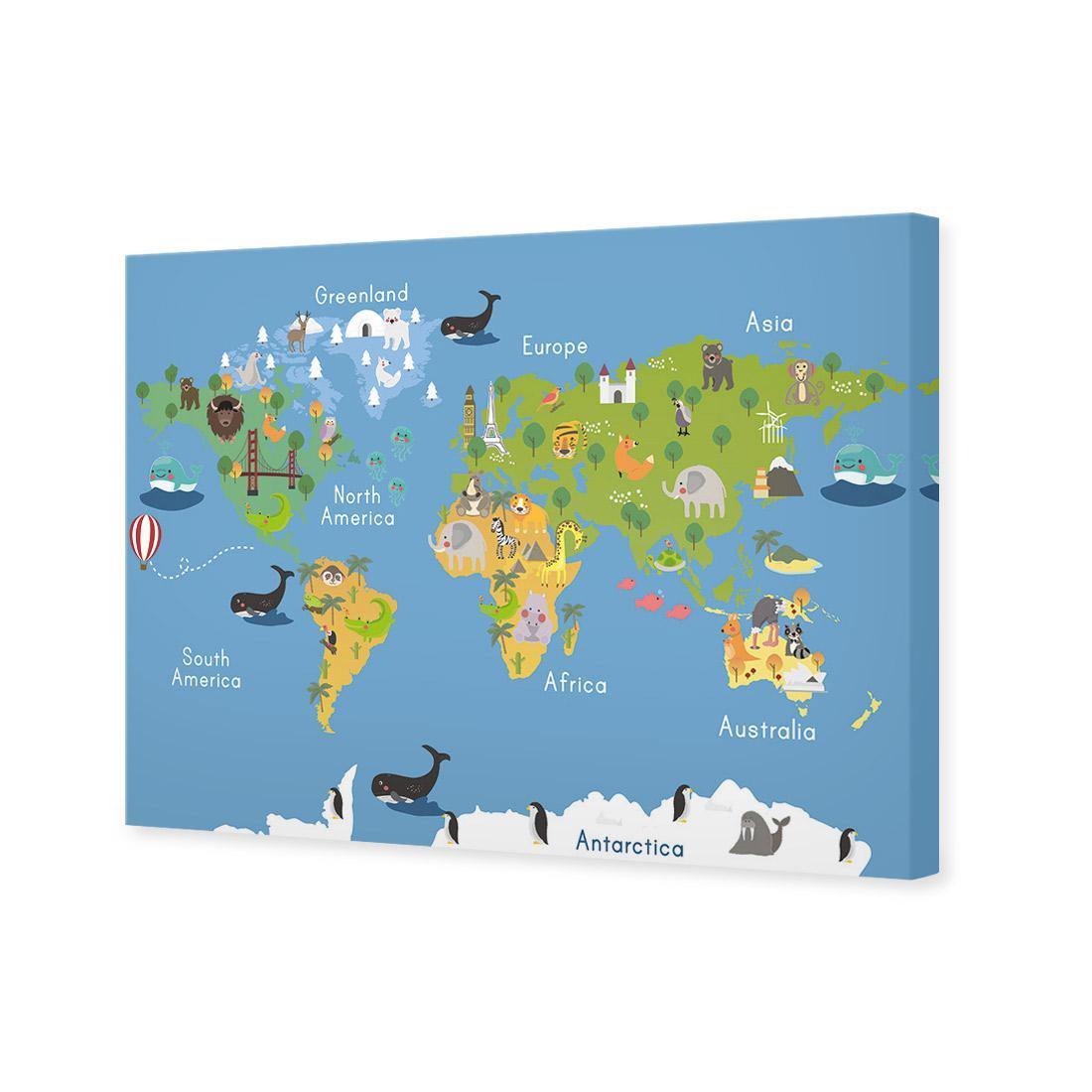 Nursery World Map – Wall Art Designs