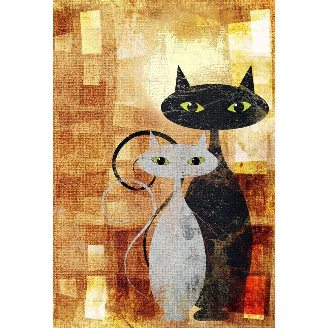 Ornamental Cats (Portrait) – Wall Art Designs
