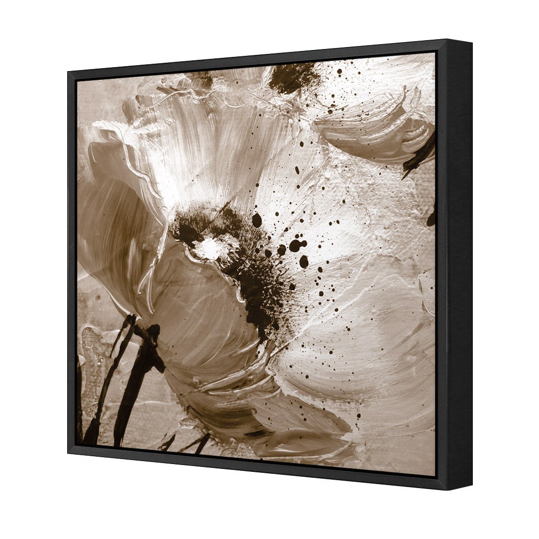 Poppy Art, Sepia (Square) | Wall Art Designs