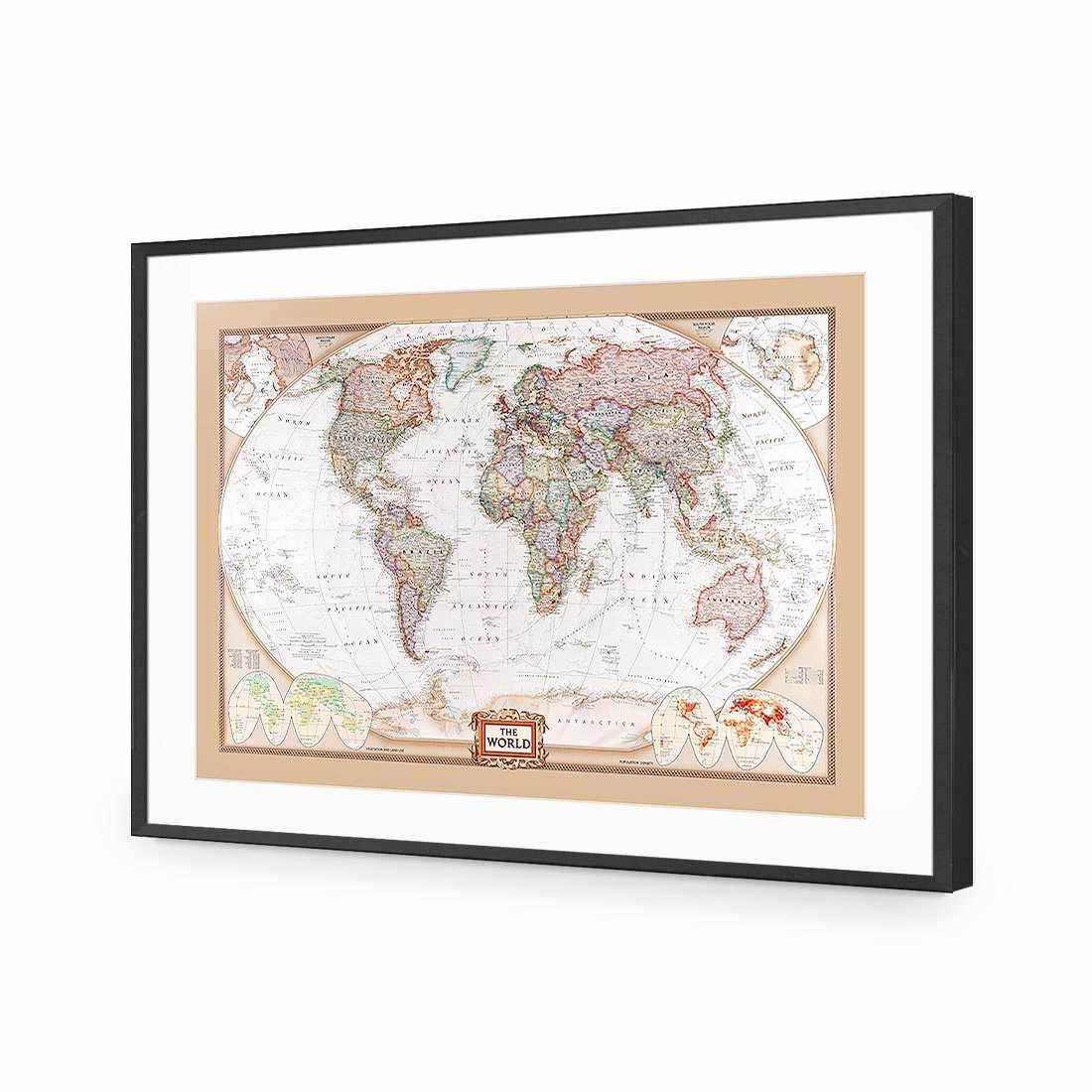 The World Map Acrylic Print Art | Wall Art Designs