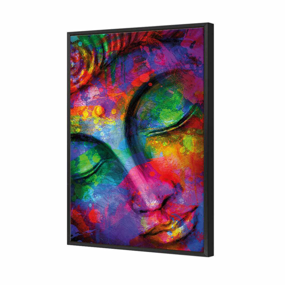 Rainbow Buddha Canvas Art exclusive at Wall Art Designs